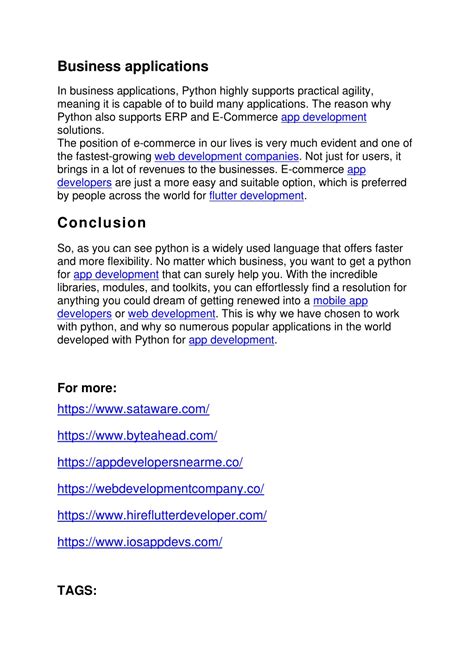 ppt 7 kinds of applications that can be developed using python