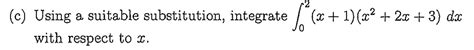 Solved Using A Suitable Substitution Integrate