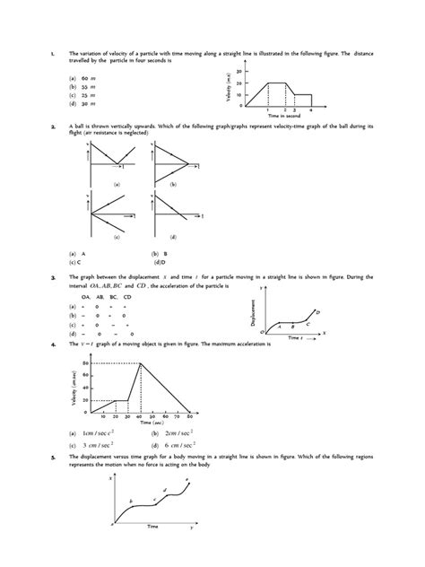 Graphs Kinematics Download Free Pdf Acceleration Velocity