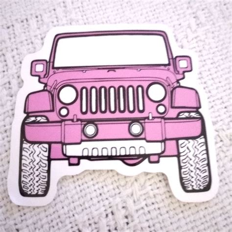315 New Pink Jeep Sticker Jeep Stickers Pink Jeep Jeep Wrangler