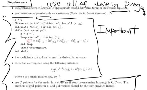 1 Write A Program To Solve The Following Poisson