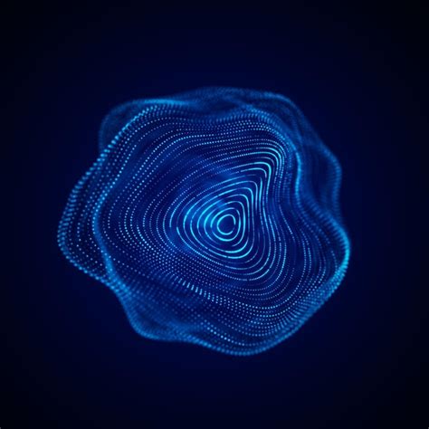 Premium Photo Futuristic Sphere Made Of Particles Flow Of Atoms In Cyberspace Space Energy