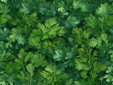 Premium Ai Image Parsley Background As Seamless Tile Generative Ai