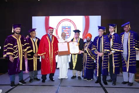 Dr Vinod Kumar Awarded D Litt By Hessen International University Germany जर्मनी की हेसन