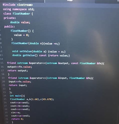 Solved Q4 Continue With Floatnumber Class A Copy The