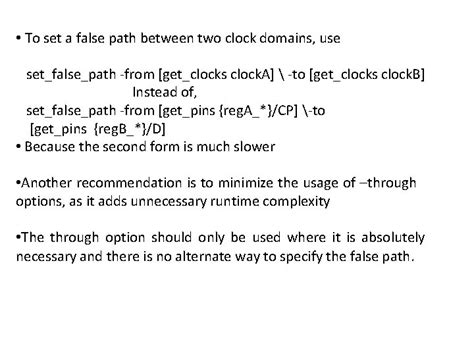 False Path Analysis And Critical Path Analysis Presented