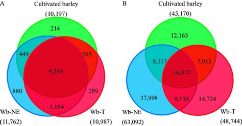 Fig S1 Overlapping Of A De Novo Assembled Transcripts And B Snvs Download Scientific