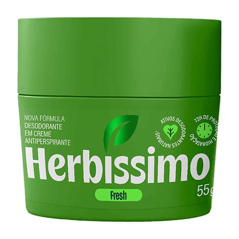 Desodorante Em Creme Herbíssimo Fresh Antiperspirante 55g Rissul Online