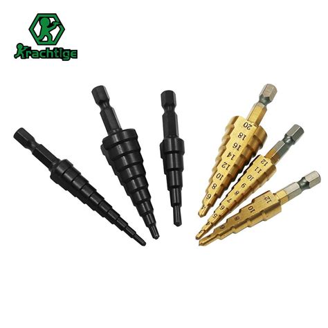 Krachtige 3pcs Step Drill Bit Set Metric High Speed Steel Titanium