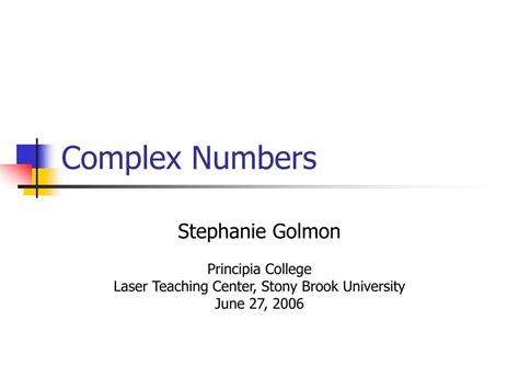 PPT Complex Numbers PowerPoint Presentation Free Download ID 297895