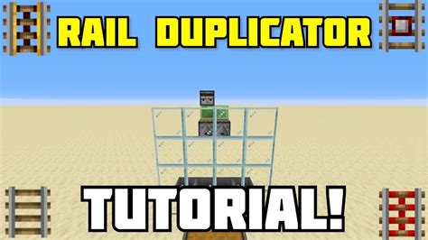 Minecraft Simple Rail Duplicator Tutorial Youtube