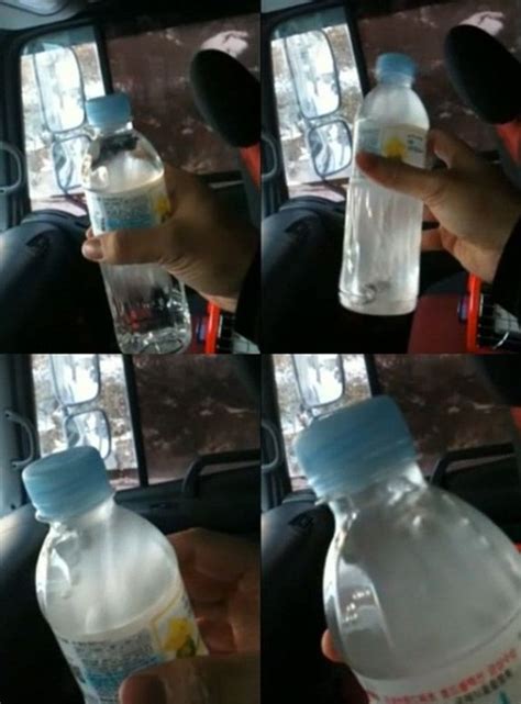 순식간에 물 얼어버리는 현상 1초 만에 물에서 얼음으로 ‘신기하네