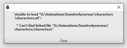 Unable To Load File Can T Find Linked File Synfig Related Help Synfig Forums