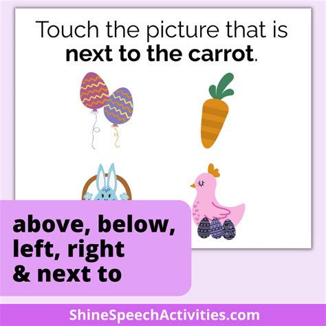 Easter Basic Concepts Shine Speech Activities