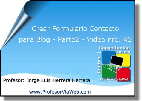 Crear Formulario