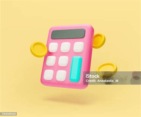 3d 핑크 계산기와 떨어지는 황금 동전 현실적인 벡터 일러스트 레이 션 3차원 형태에 대한 스톡 벡터 아트 및 기타 이미지 3차원 형태 가계 경제 Istock