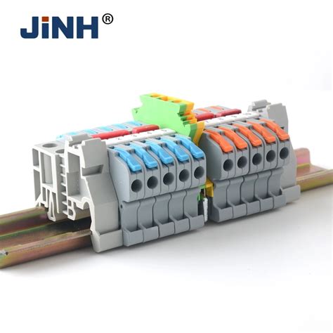 DIN Rail Push In Wire Connector China Wiring Connection Connector And Splice Connector