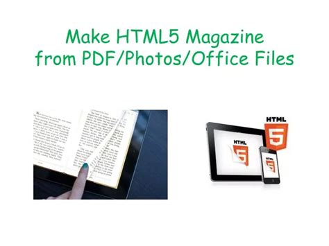 ppt create html5 magazine from pdf powerpoint presentation free