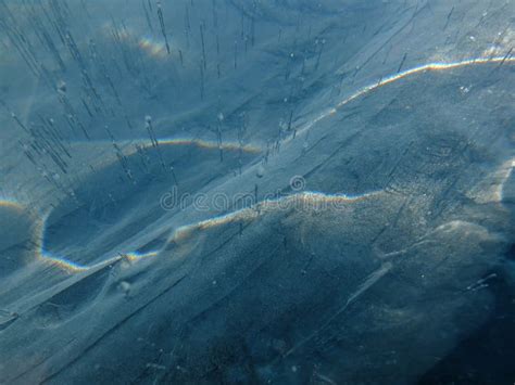 Antarctic Ice Wonder 2014 13 Diffraction Of Light In Ice Stock Image