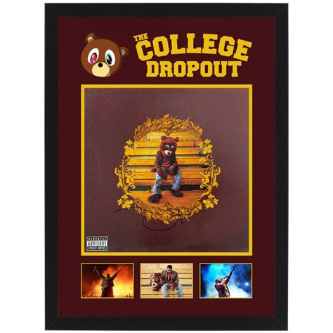 Kanye West Signed And Framed The College Dropout Vinyl Album Cover