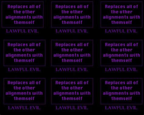 Lawful Evil R Alignmentcharts