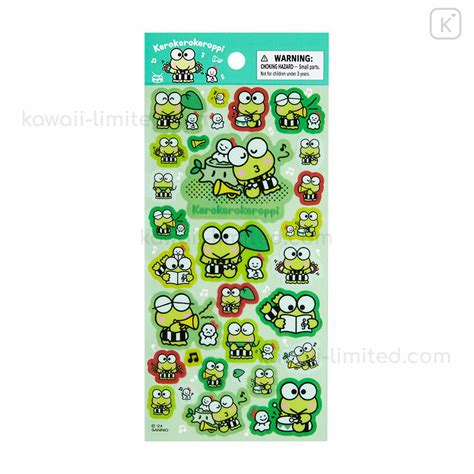 Japan Sanrio Original Sticker Keroppi Singing And Dancing Kawaii