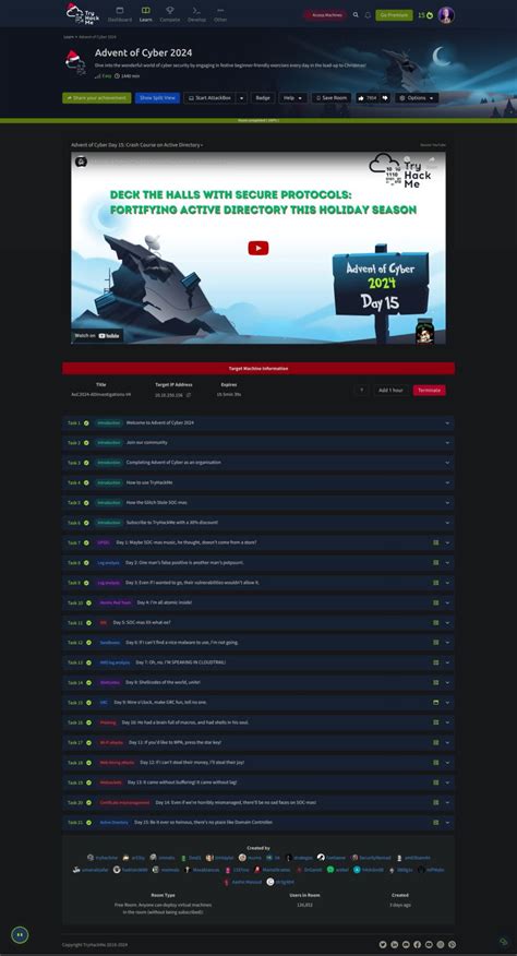Suraj Mondal On Linkedin Tryhackme Adventofcyber Cybersecurity