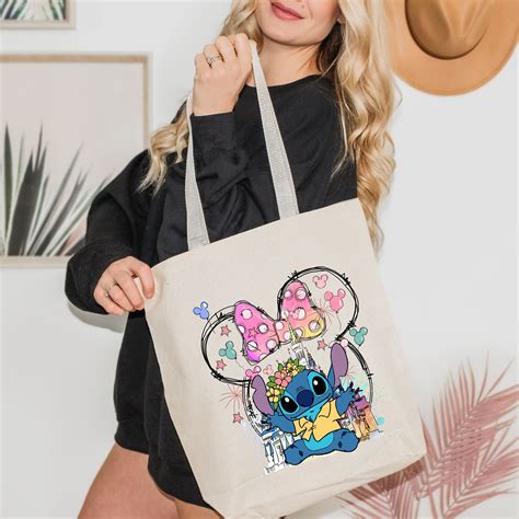 Disney Stitch Tote Bag Minnie Stitch Tote Bag T For Her Birthday T Disney Tote Bag