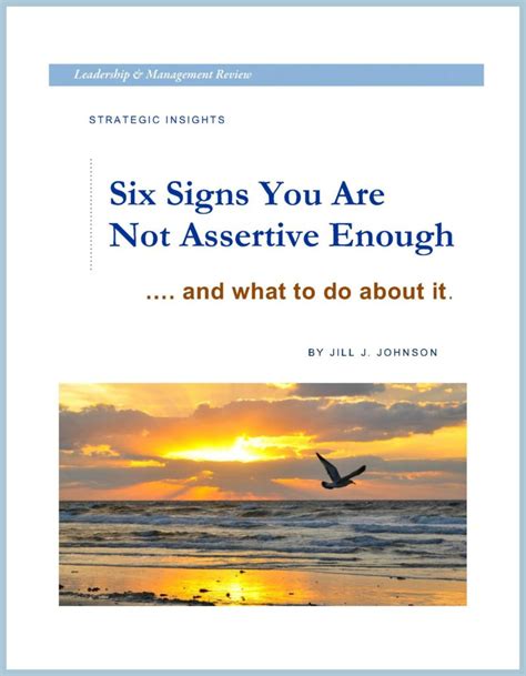 White Paper Being Assertive Johnson Consulting Services