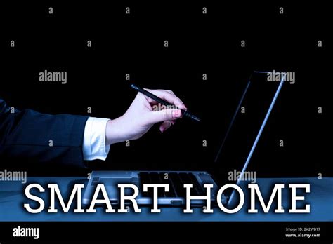 Handwriting Text Smart Home Concept Meaning Automation System Control