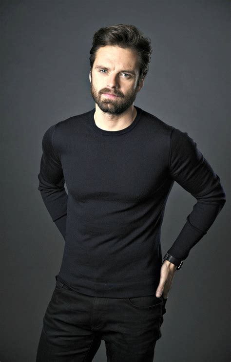 Download Sebastian Stan All Black Wallpaper