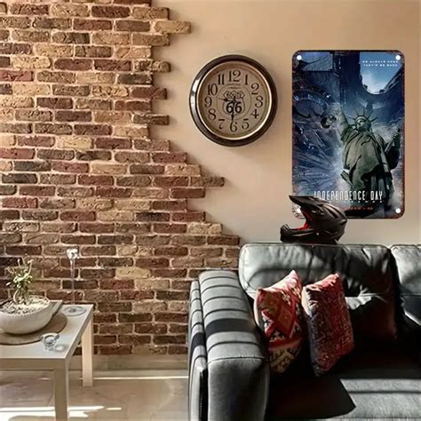 Sf 외계인 침공 알루미늄 벽 아트 세트 독립 기념일 영화에서 영감을 받은 디자인 카페 바 홈 엔터테인먼트 Temu Korea