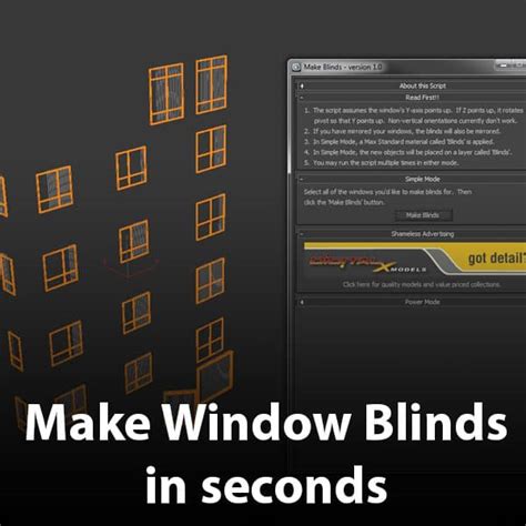 Cg Tricks Free Maxscript Make Blinds Cgtricks
