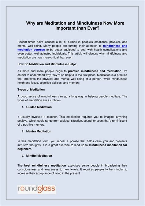 Ppt Why Are Meditation And Mindfulness Now More Important Than Ever Powerpoint Presentation Id