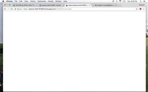 Why Doesnt My Database Load From Heroku Cleardb When In Heroku App
