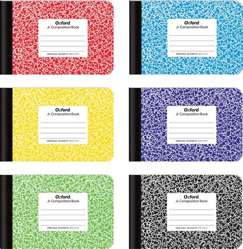 Oxford Jr Composition Notebooks Notebooks For School School Supplies