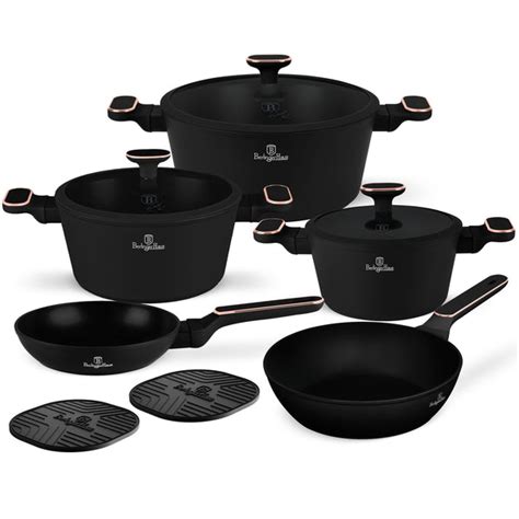 Berlinger Haus 10 Piece Titan Pro Non Stick Coating Cookware Set Bla