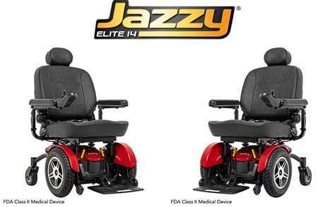 Pride Jazzy Elite 14 Electric Power Wheelchair With 5 Year