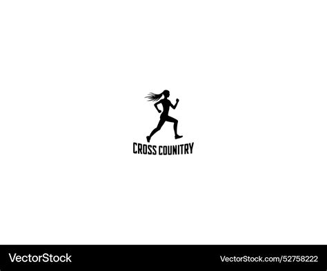 Cross Country Logo Royalty Free Vector Image Vectorstock