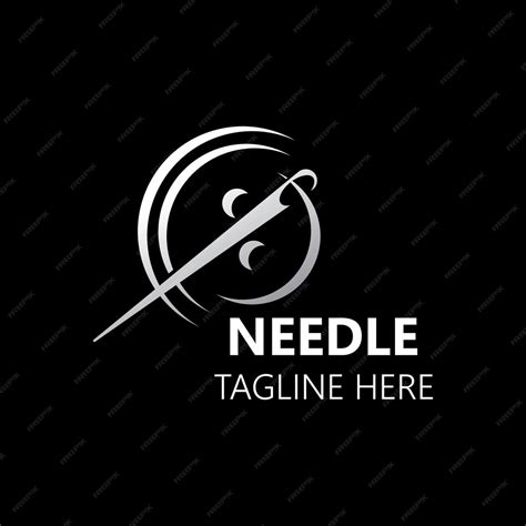 Premium Vector Needle And Thread Sewing Logo Outline Combination Line