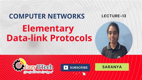 Data Link Layer Elementary Data Link Protocols Lecture 13 Youtube
