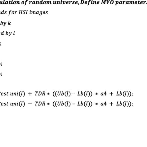 Hyperspectral Band Selection Using Mvo Download Scientific Diagram