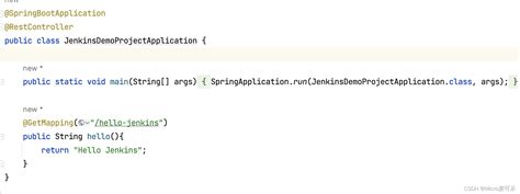 2024最新 Jenkins Docker 实战教程（四） 编写自己的springboot项目实现自动化部署springboot Docker自动化部署 Csdn博客