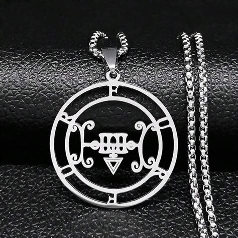 Astaroth Sigil Goetia Stainless Steel Necklace Solomon Demon Seal Satan