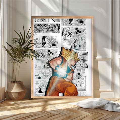 Goku Manga Panel Etsy