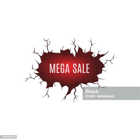 메가 판매 배너 골절 현실적인 벡터 일러스트 격리로 금이 가격에 대한 스톡 벡터 아트 및 기타 이미지 가격 가격표 개성 개념 Istock