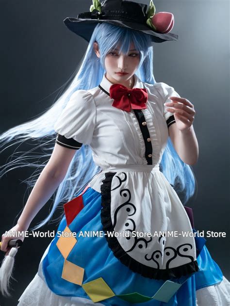 Game Hinanawi Tenshi Cosplay Anime Cosplay Costume Custom Made Any Size