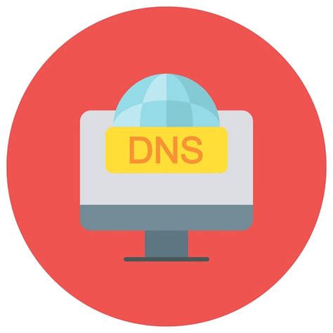 Premium Vector Dns Flat Illustration