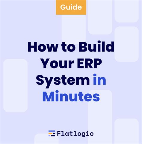 How To Build Your ERP System In Minutes Flatlogic Blog