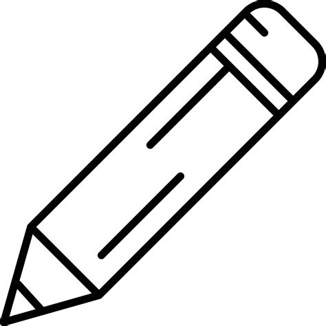 Pencil Outline Icon 9238467 Vector Art At Vecteezy